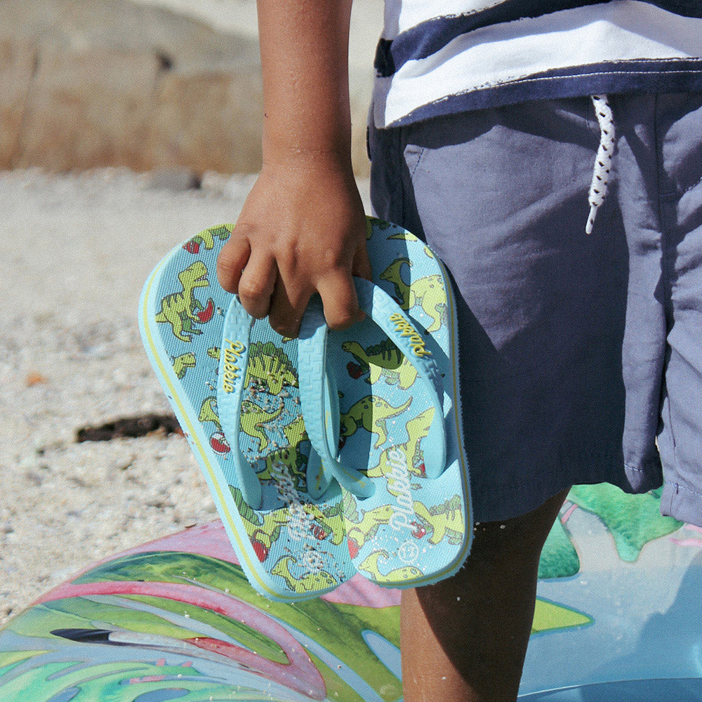 Plakkie Kids Dinosaur (Blue) – Veldskoen South Africa